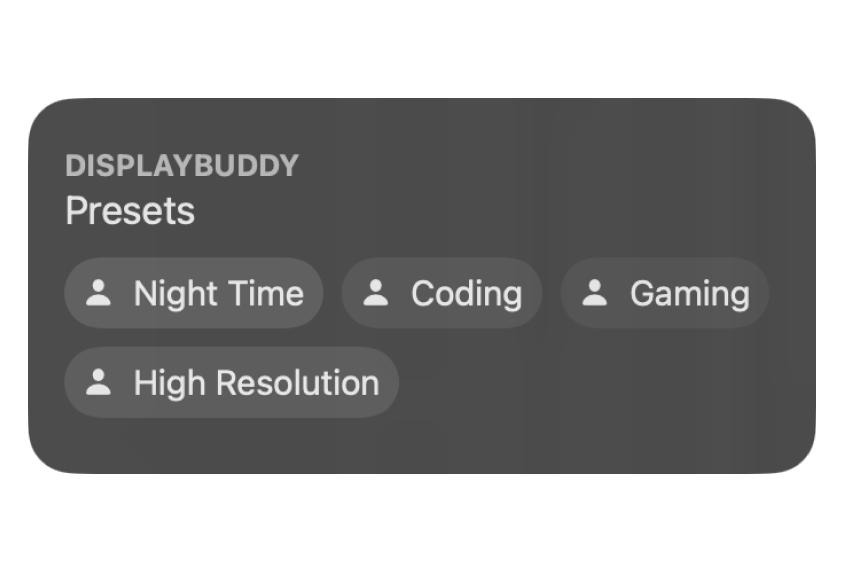 DisplayBuddy - Control monitor brightness directly from your Mac